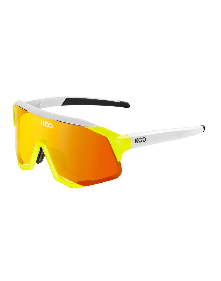 KOO DEMOS Sunglasses Yellow Fluo/White (Red Mirror Lenses) CAT 2 - VLT ...